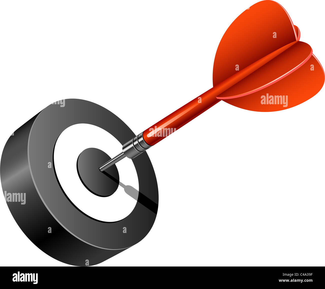 Arrow hitting target symbol hi-res stock photography and images - Alamy