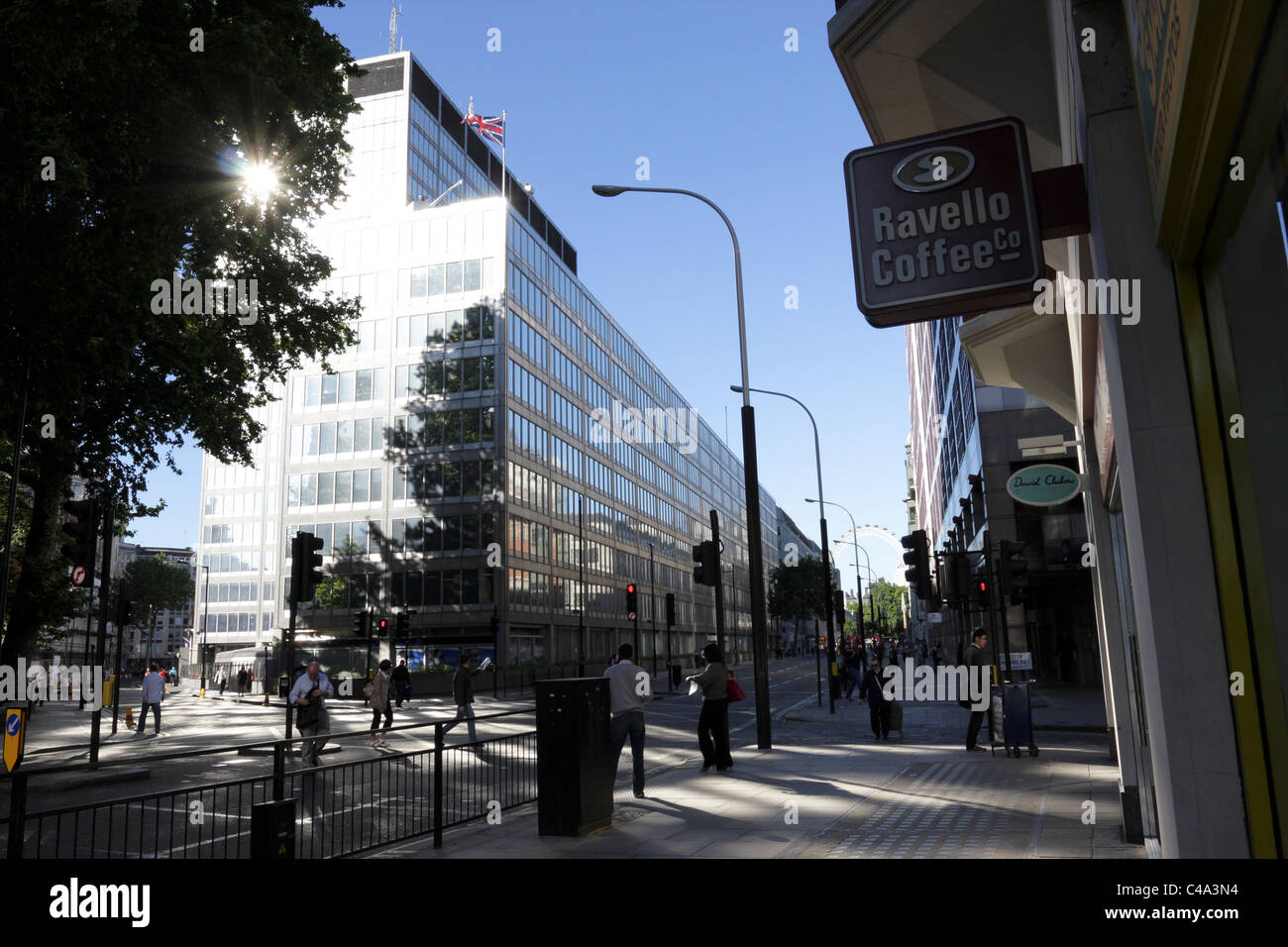 New Scotland Yard, viewed from an westerly vantage point in Victoria ...
