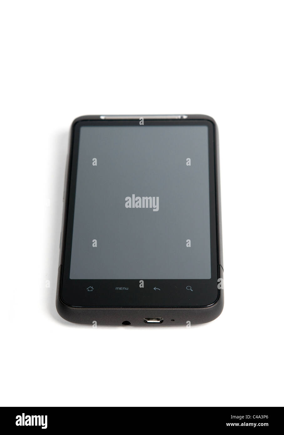 Smartphone with touch screen isolated on white background Stock Photo ...