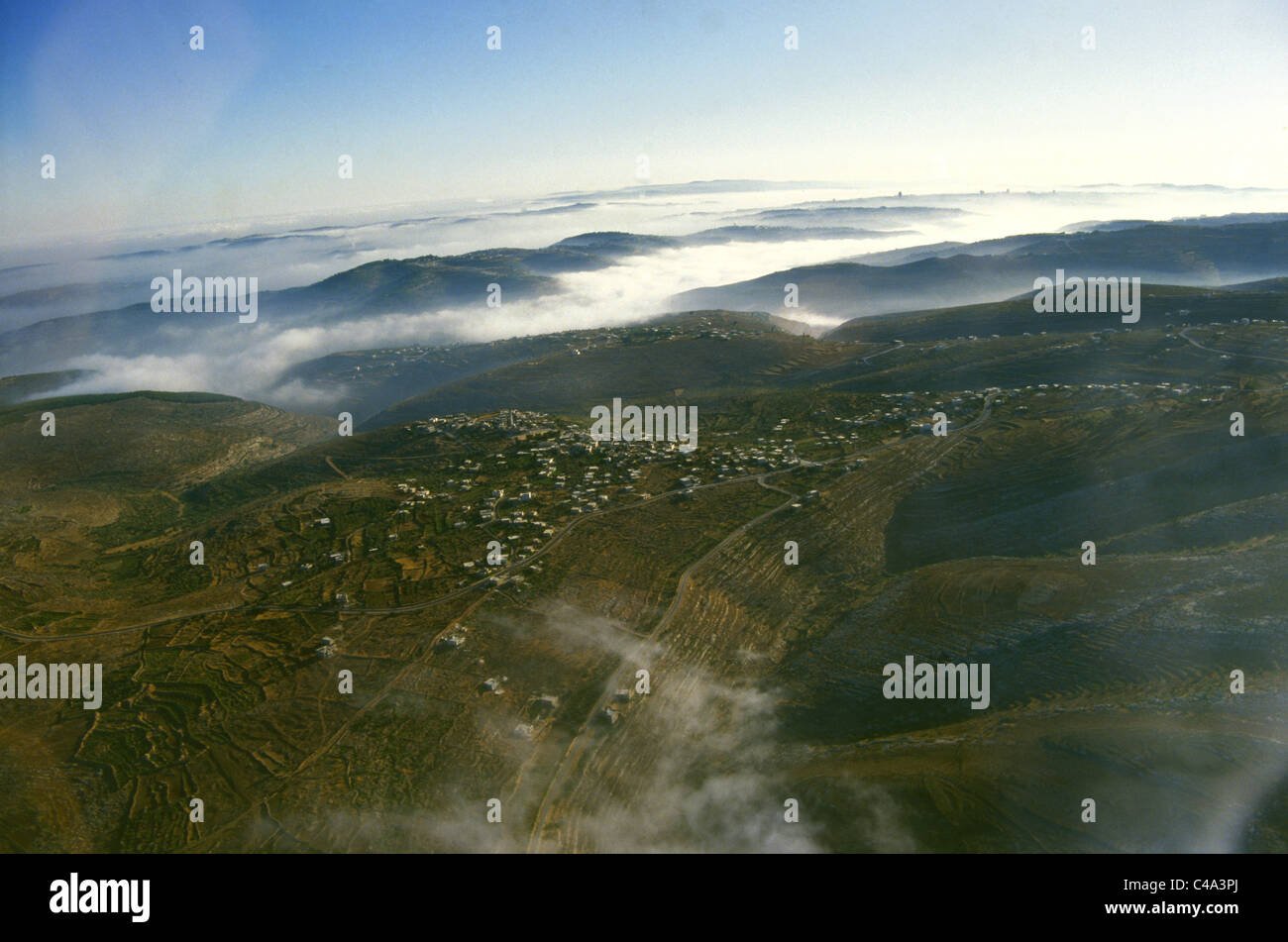 Aerial photograph of the hills of Samaria Stock Photo - Alamy