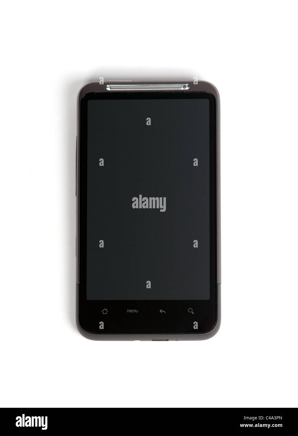 Smartphone with touch screen isolated on white background Stock Photo ...