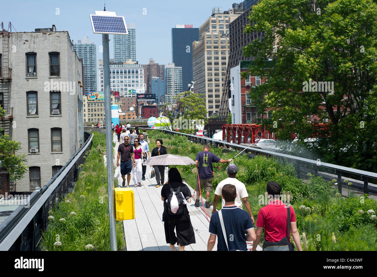 Opening day of the second phase of the High Line Park in Chelsea in New ...