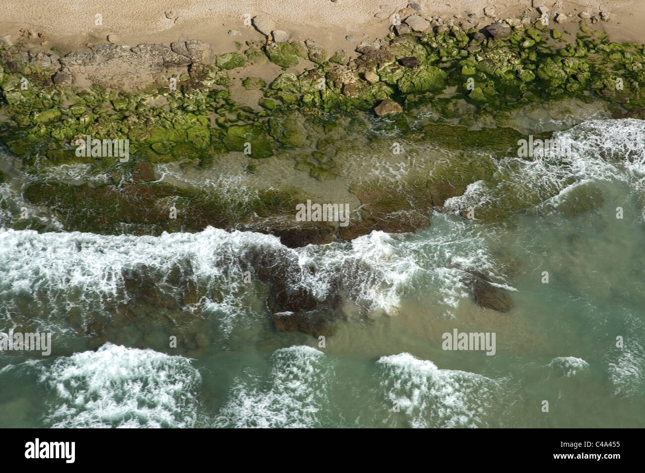 Aerial photograph of the Coastline in the Coastal plain Stock Photo - Alamy