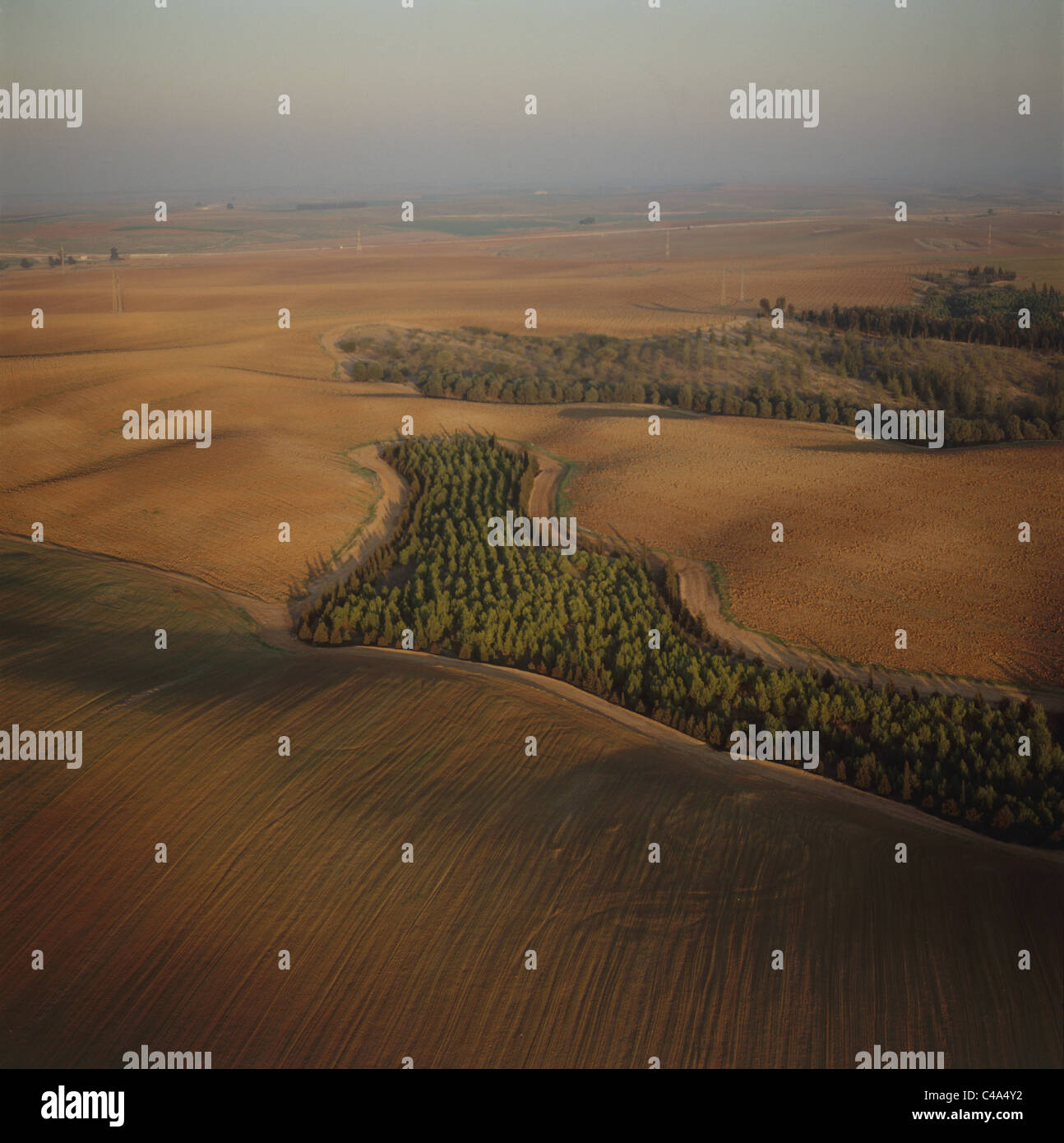 Aerial view of the northern Negev Stock Photo - Alamy