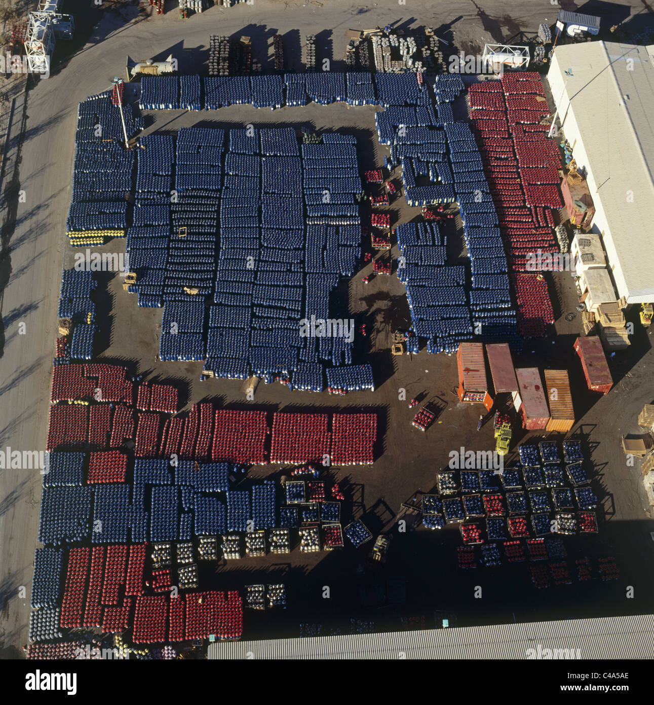 Aerial photograph of the the Bromine plant at Ramat Hovav near Be'er ...