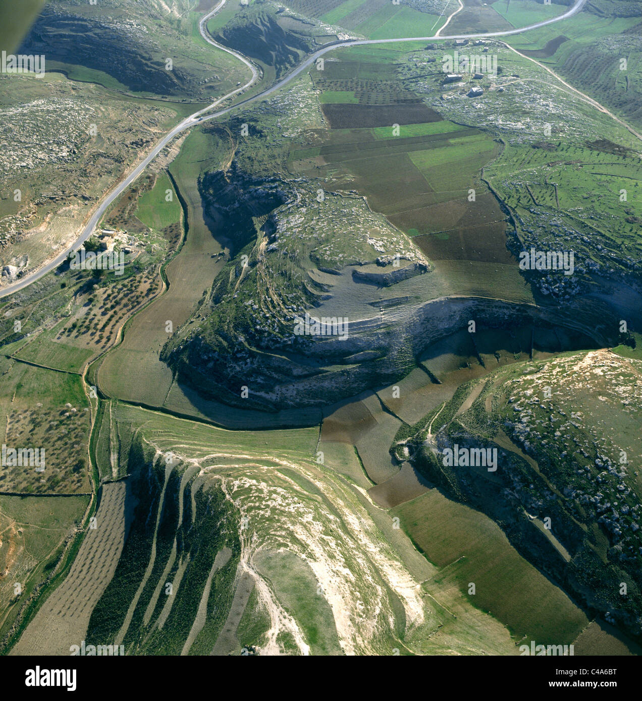 Aerial photograph of the judea desert at winter Stock Photo - Alamy