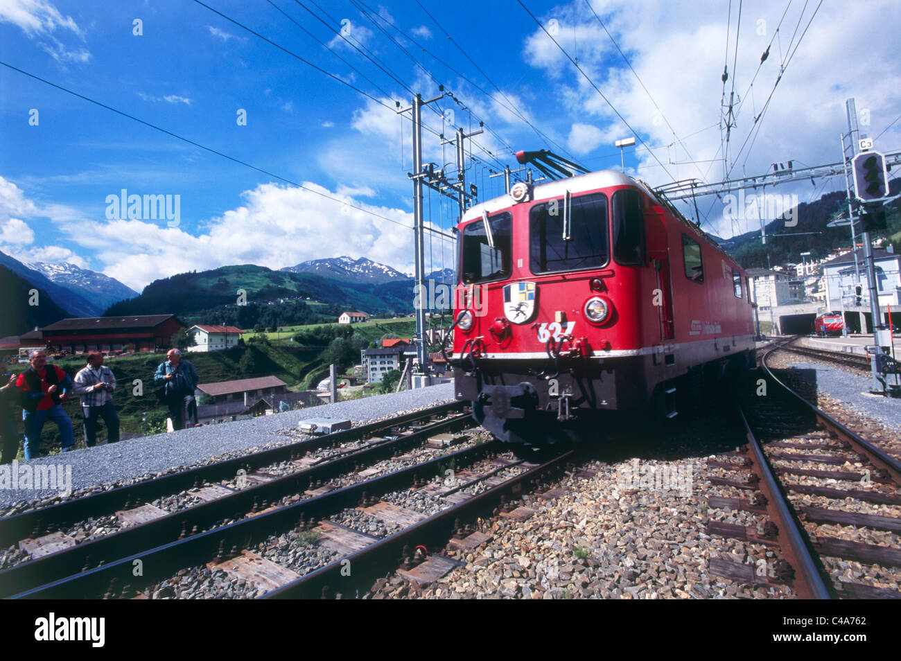 Photograph of the swiss railway systems Stock Photo - Alamy