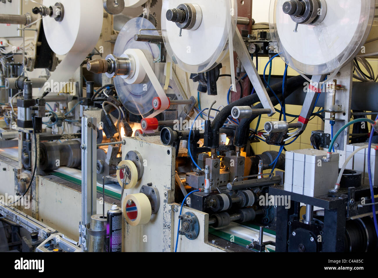 Automated production line in factory Stock Photo - Alamy