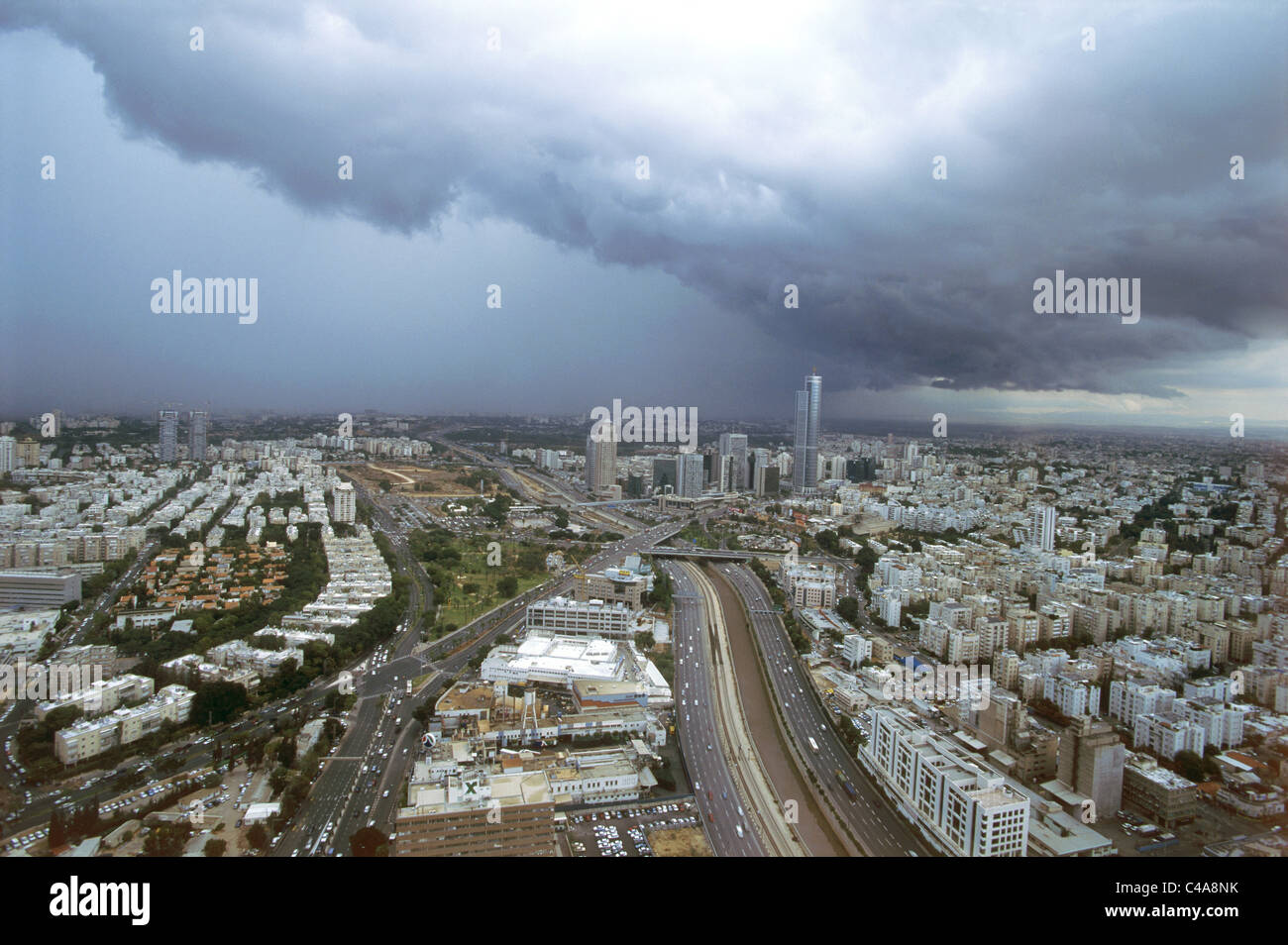Aerial view of Dan's Metropolis at winter Stock Photo - Alamy