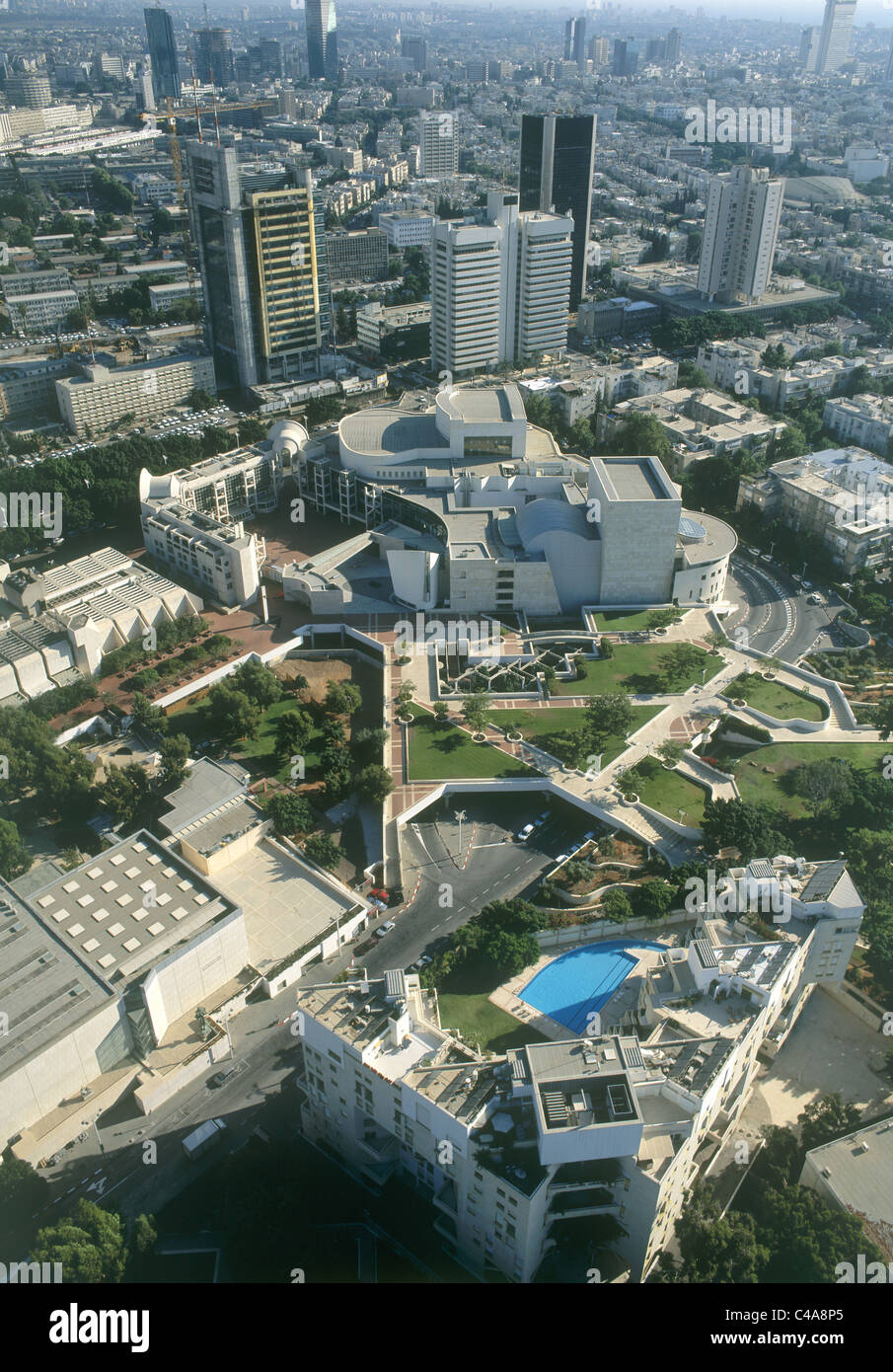 Aerial view of the kamery theater in Tel Aviv Stock Photo - Alamy