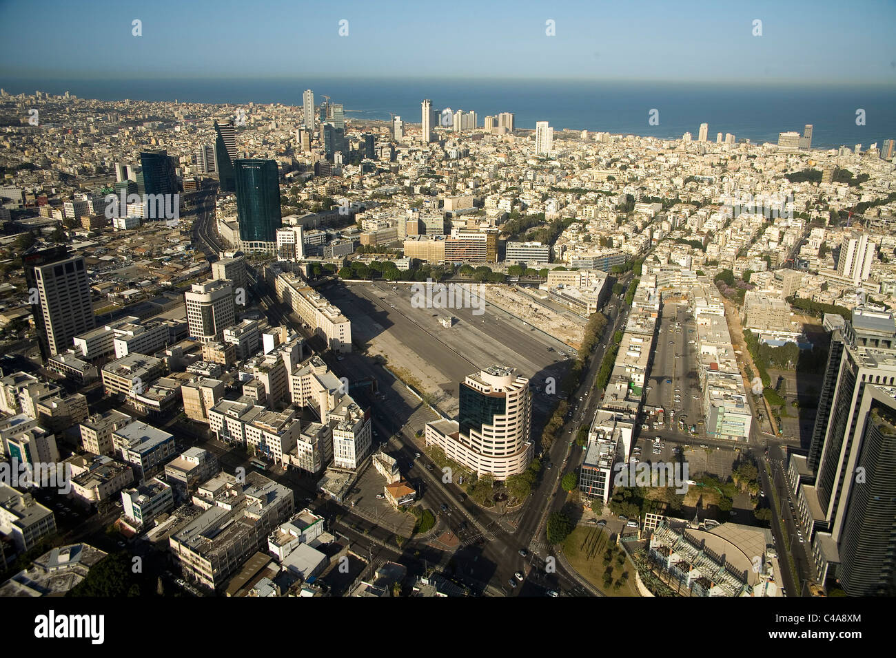 Aerial photograph of Tel Aviv's downtown Stock Photo - Alamy