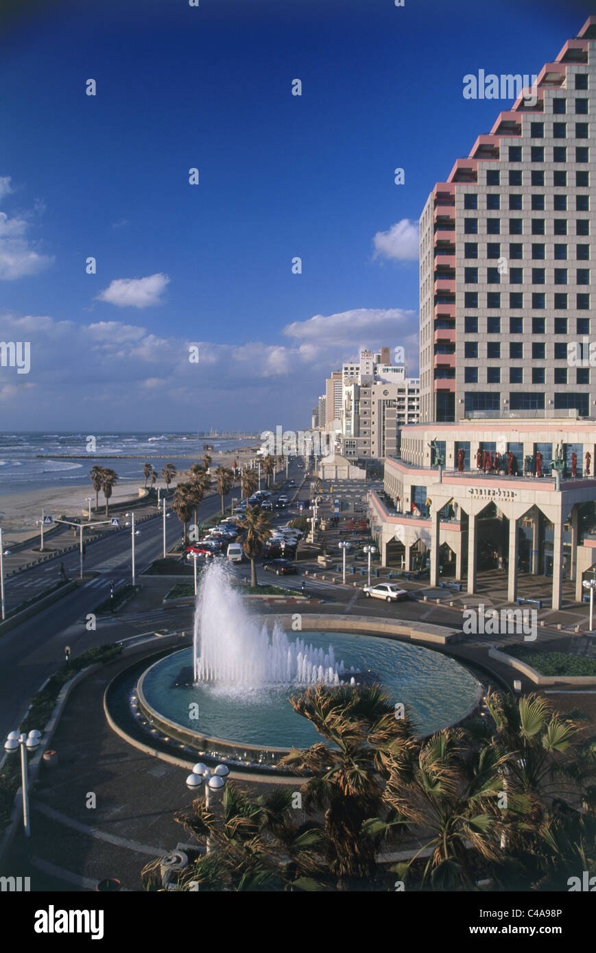 Aerial photograph of the Opera house at the coastline of Tel Aviv Stock ...