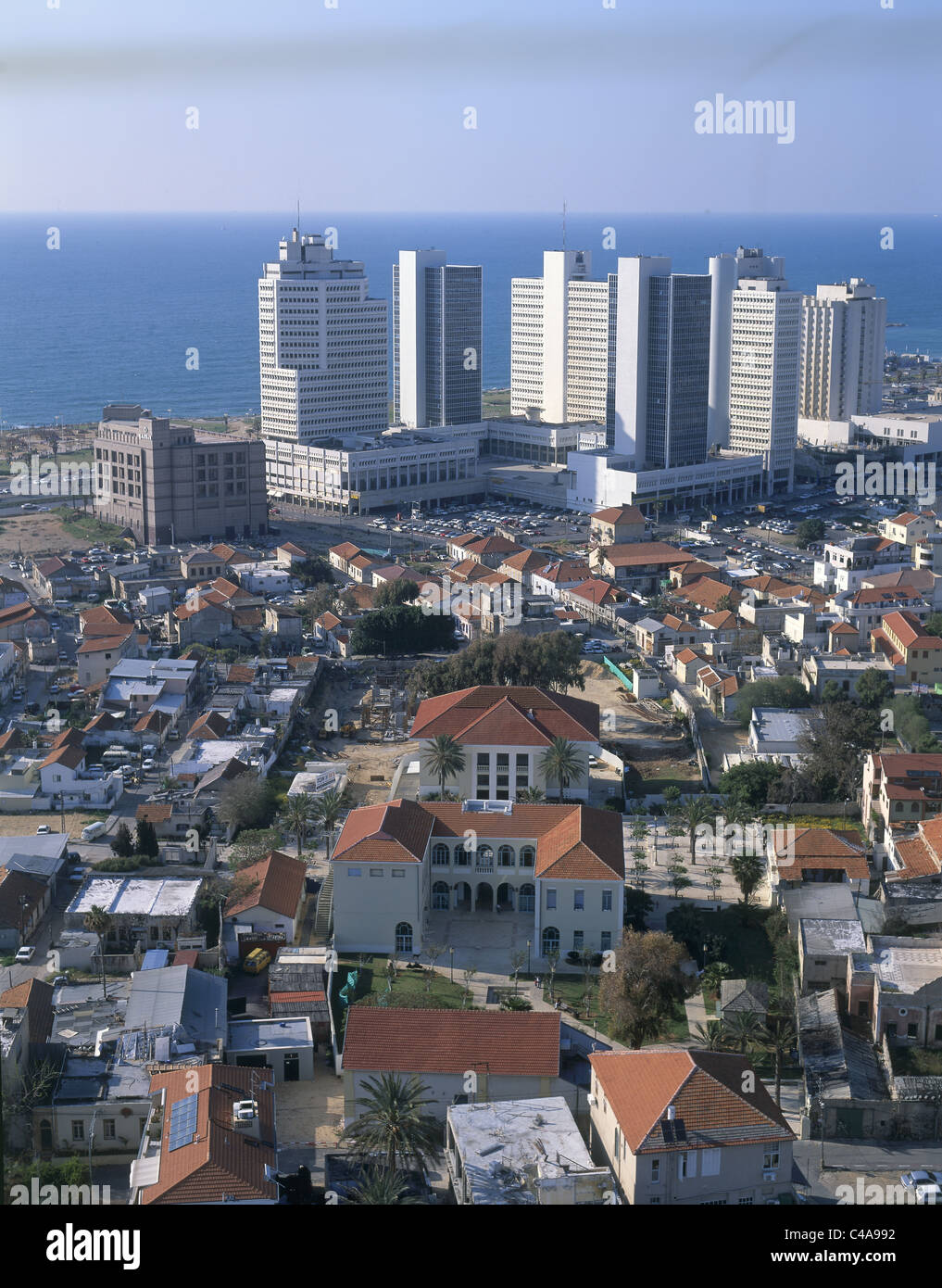 Aerial view of the Suzanne Dellal Center in southern Tel Aviv Stock ...