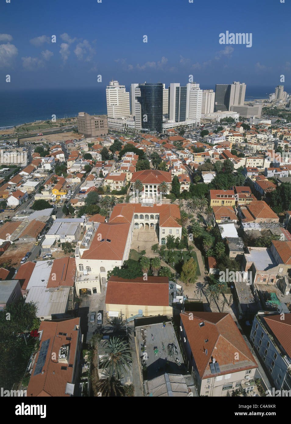 Aerial photograph of the Suzanne Dellal Center in Southern Tel Aviv ...