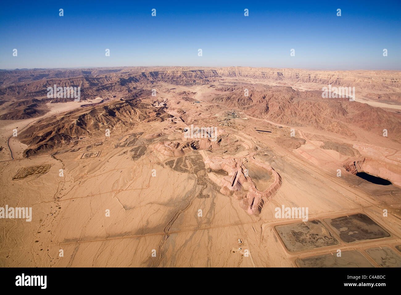 Aerial photograph of Timna valley in the Arava Stock Photo - Alamy