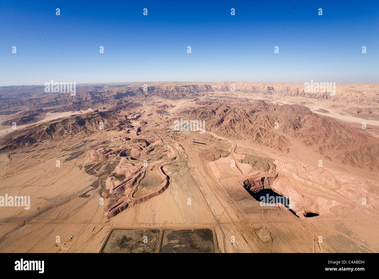 Aerial photograph of Timna valley in the Arava Stock Photo - Alamy
