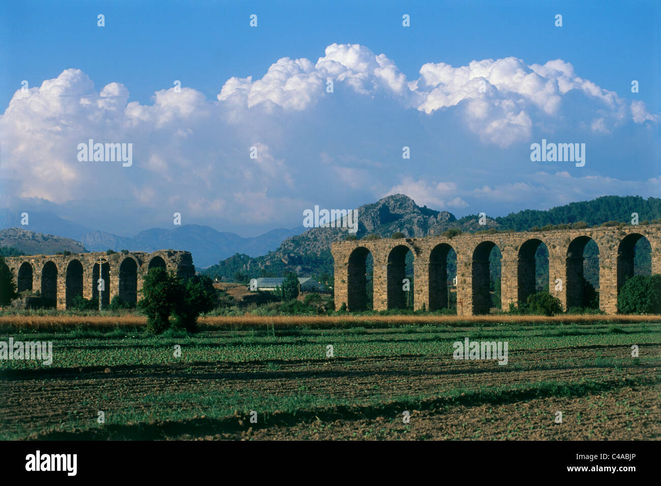 Photograph of an aqueduct in Turkey Stock Photo - Alamy