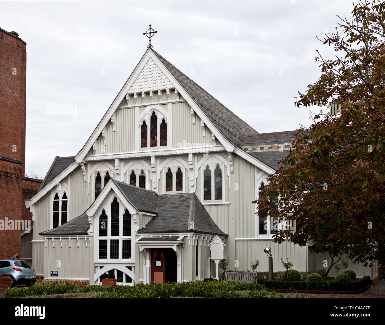 Old St Marys in Holy Trinity church Auckland New Zealand Stock Photo ...