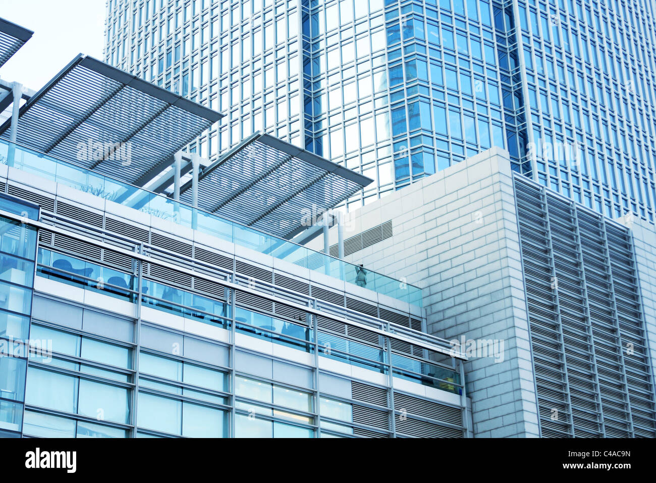 modern building with blue toned Stock Photo - Alamy
