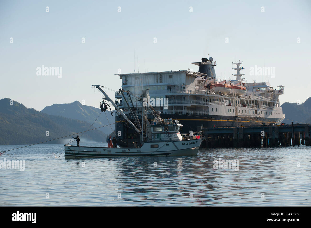 Prince william sound alaska dock hi-res stock photography and images ...