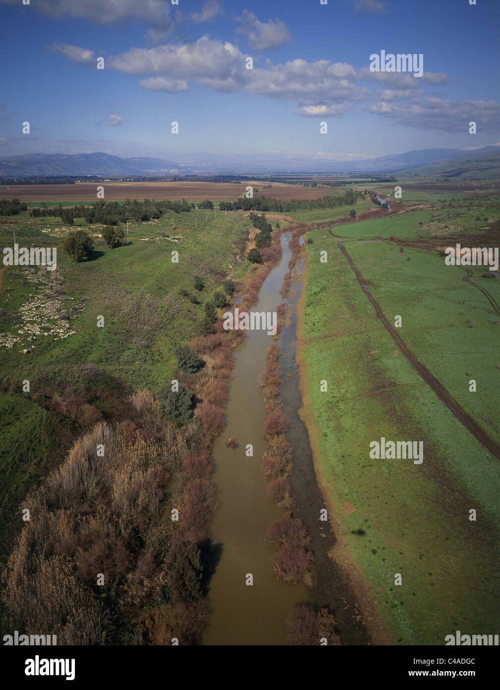 Aerial photograph of the agriculture fields of the Chula Valley Stock ...