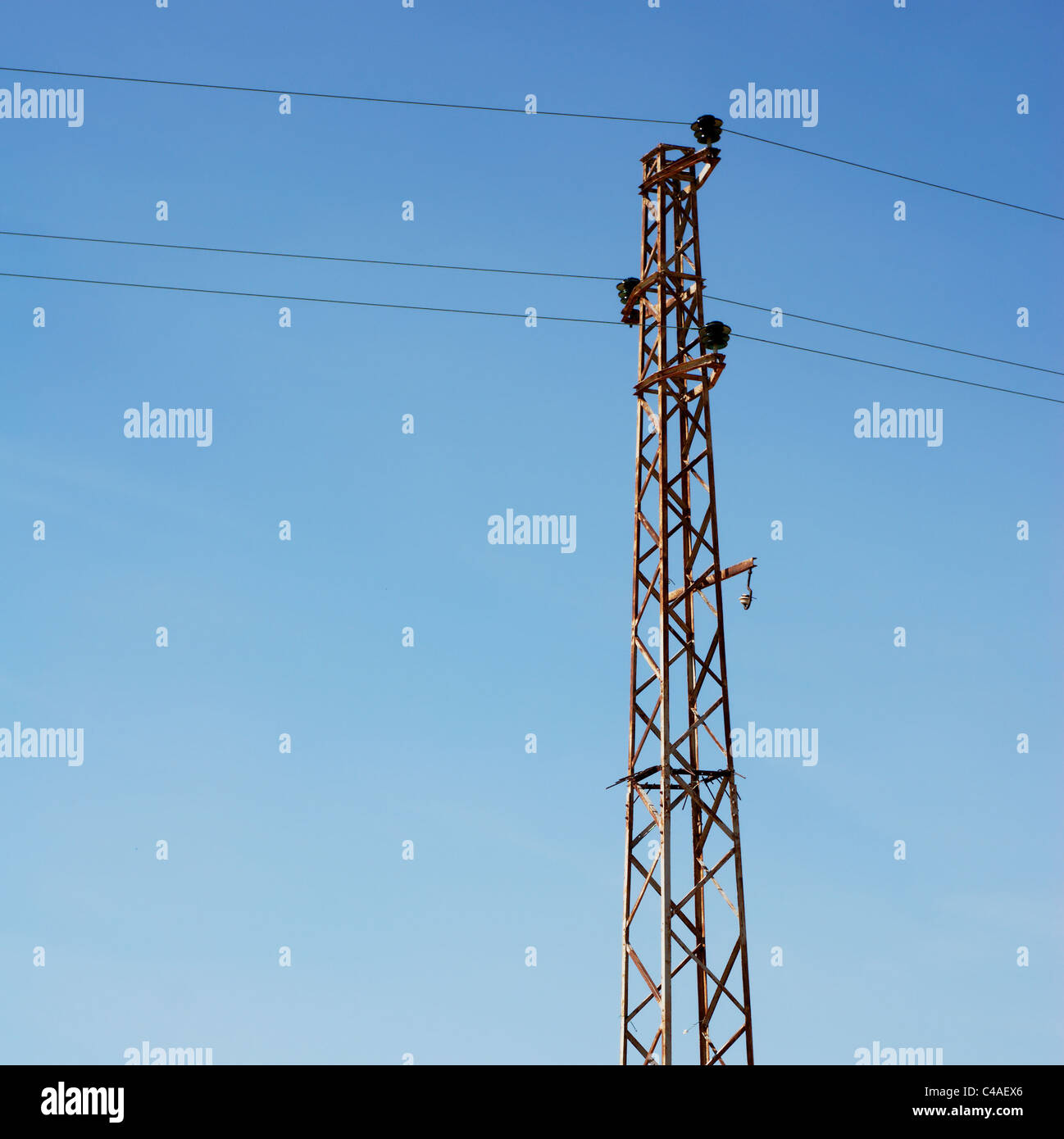Old electricity pylon hi-res stock photography and images - Alamy