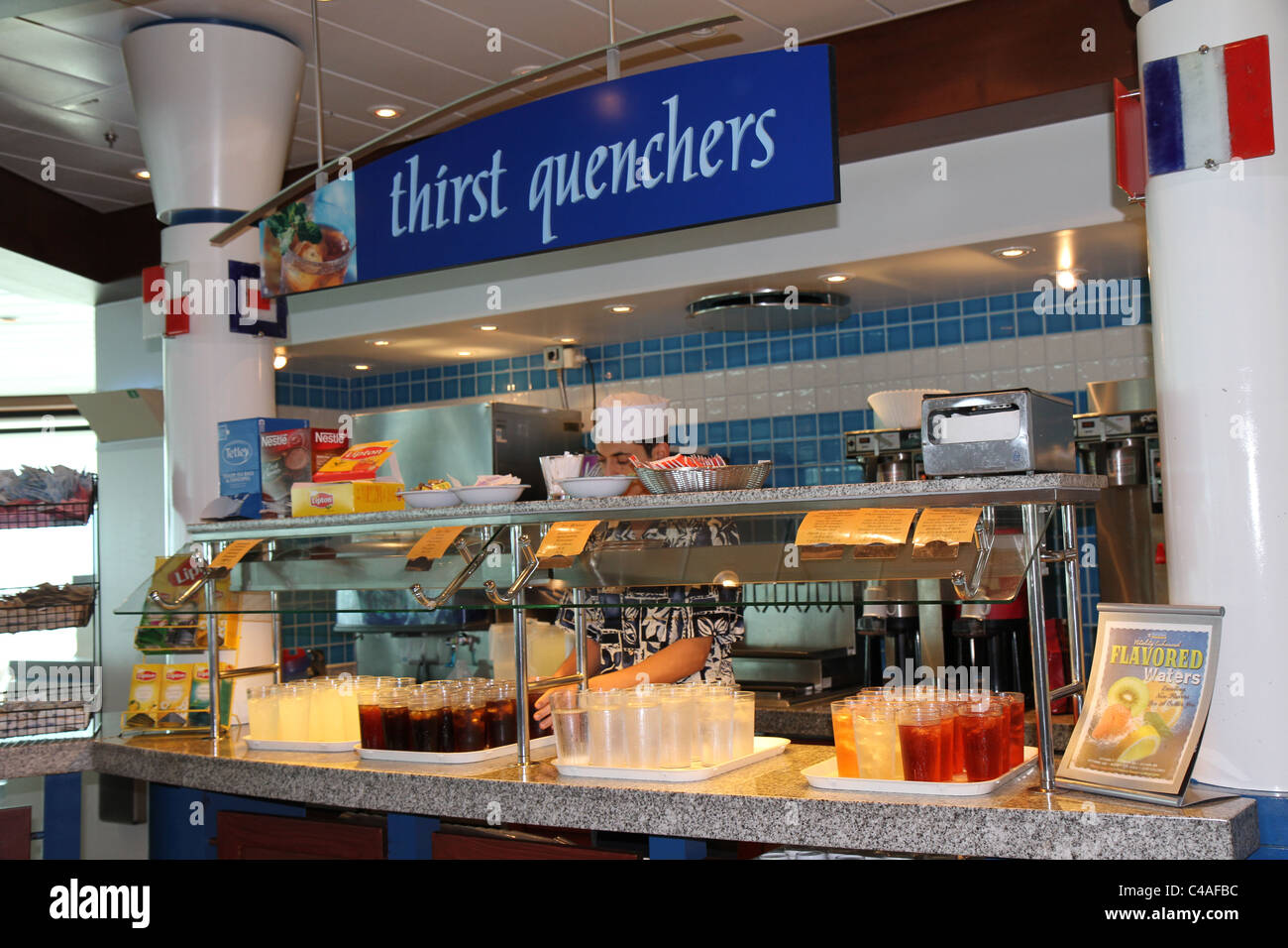 Food display at buffet Stock Photo - Alamy
