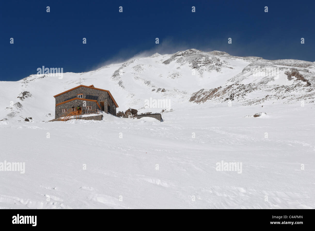 The new Bargah Shelter on Mount Damavand in the Alborz mountains of ...