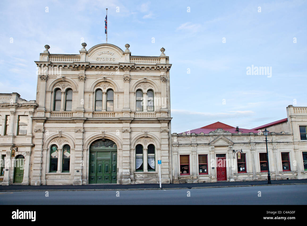 Old Union Building, Tyne Street, Oamaru, New Zealand Stock Photo - Alamy