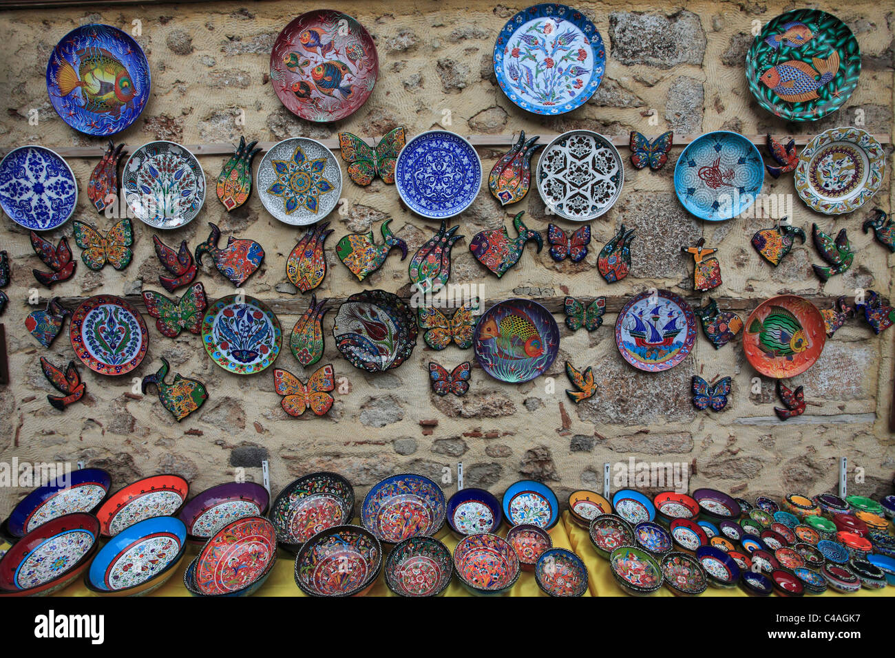 Turkey, Antalya, handicraft, ceramics Stock Photo - Alamy