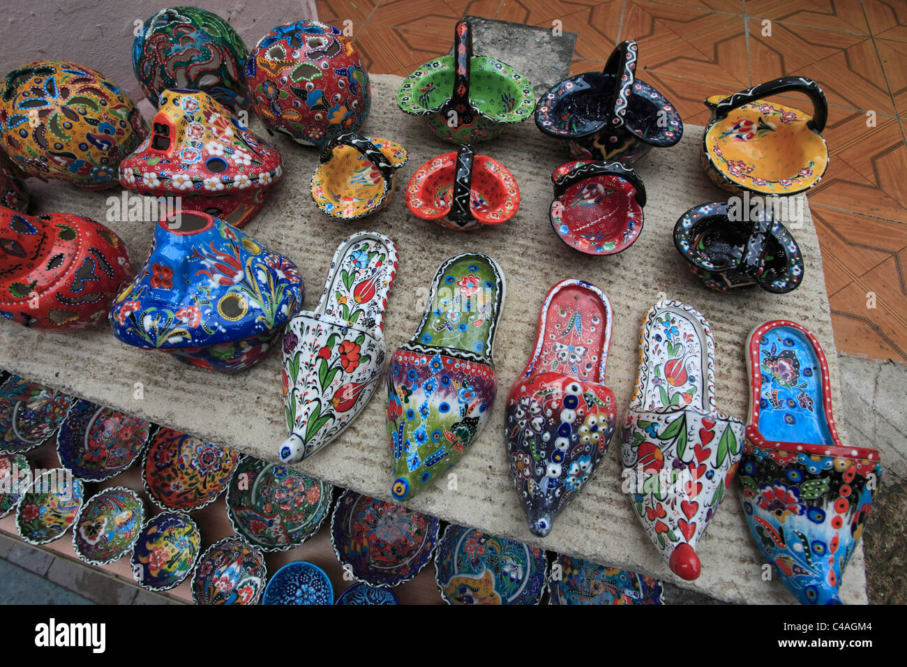 Turkey, Antalya, handicraft, ceramics Stock Photo - Alamy