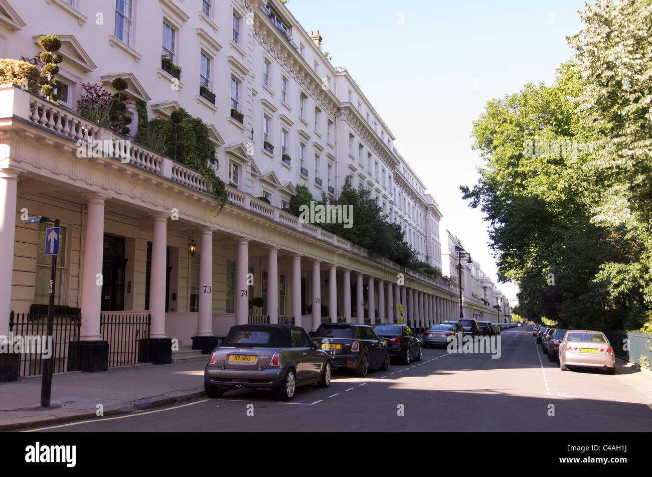 Houses in Eaton Square London SW1 England Stock Photo - Alamy