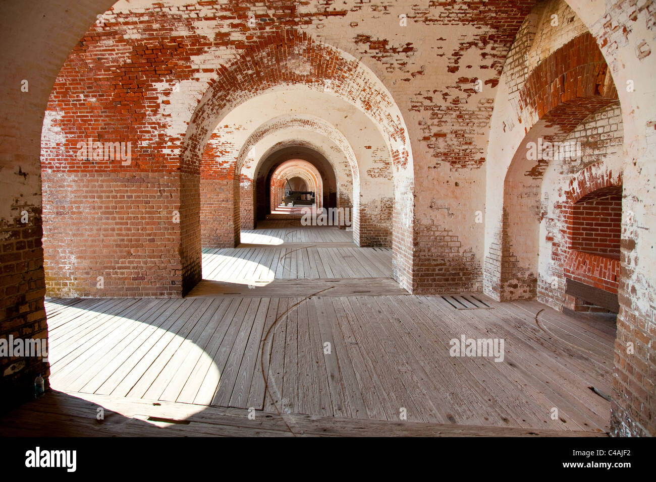 Inside Fort Pulaski National Monument, Tybee Island, Georgia Stock ...