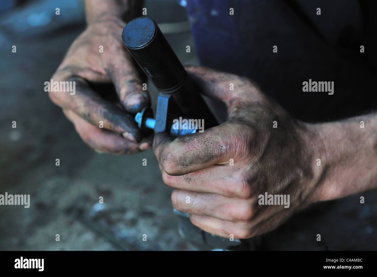Greasy Hands High Resolution Stock Photography and Images - Alamy