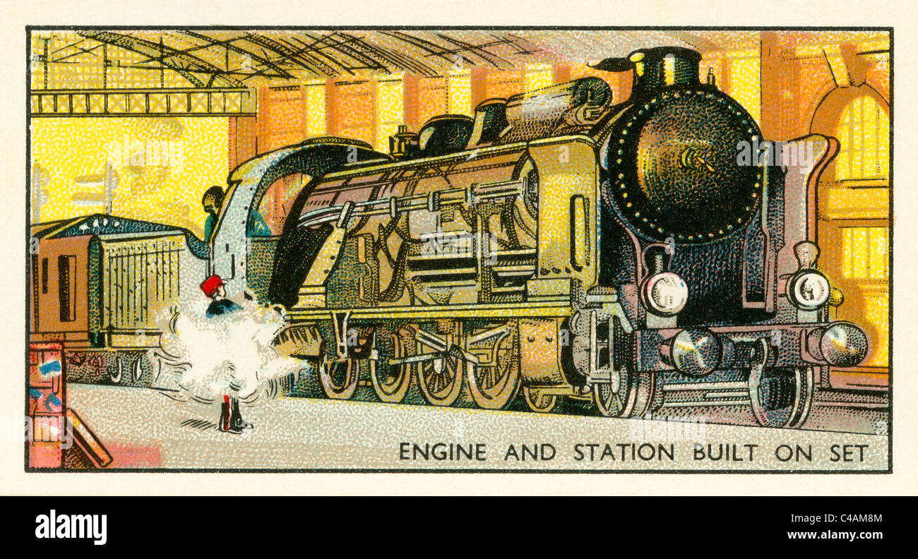 How films are made - No. 9 of a series of 25 - Engine and station built ...