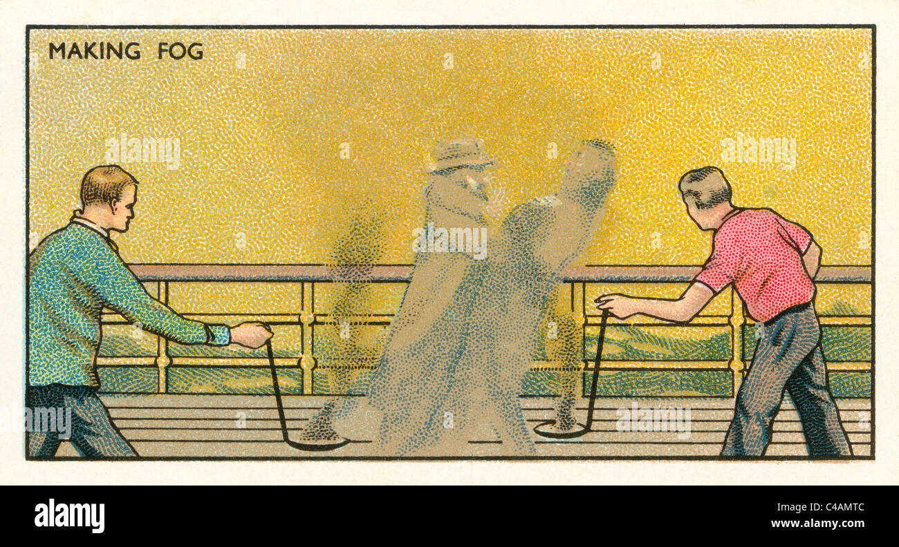 How films are made - No. 20 of a series of 25 - Making fog Stock Photo ...