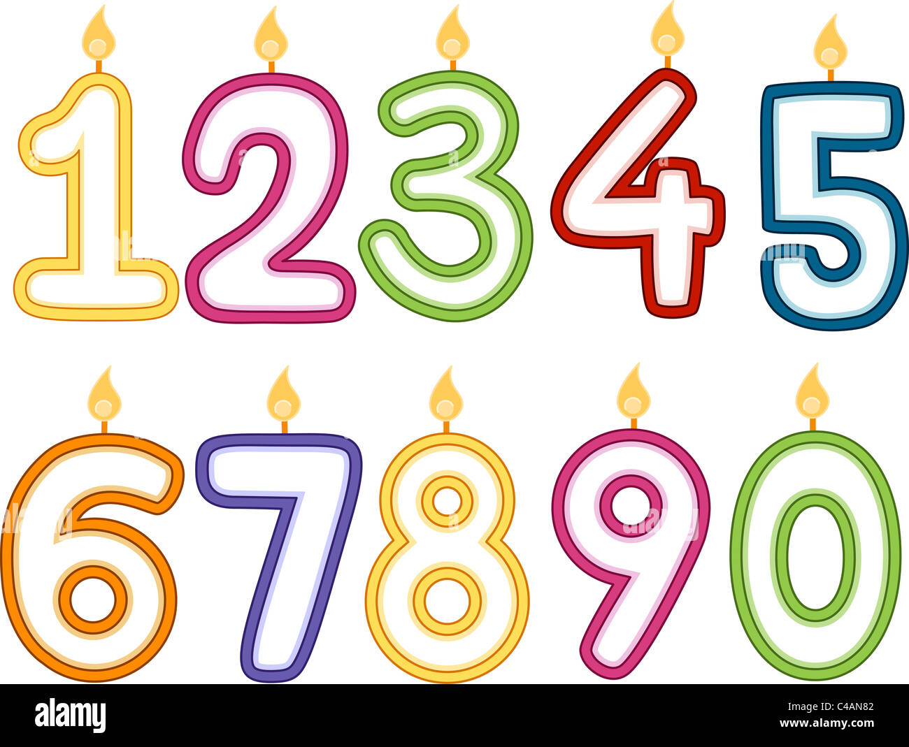 Cartoon candles hi-res stock photography and images - Alamy