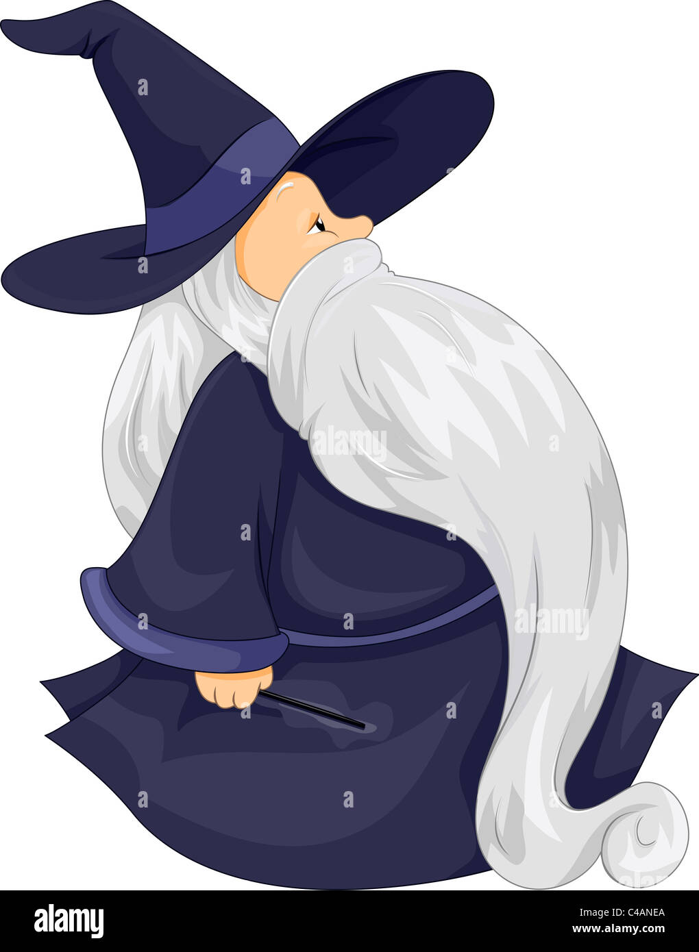 Illustration of a wizard hi-res stock photography and images - Alamy