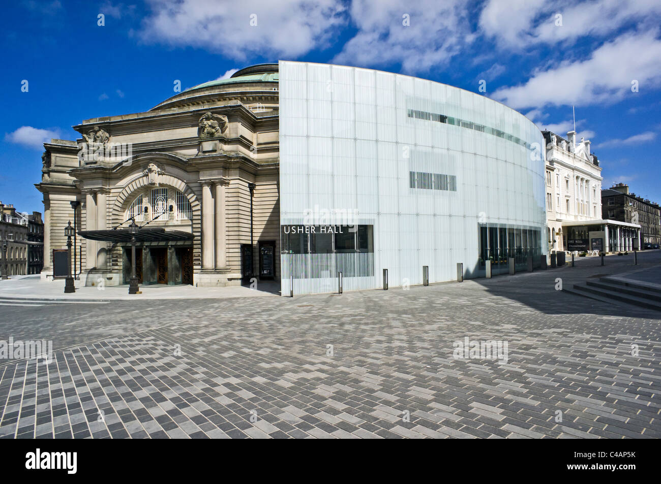 Usher Hall Edinburgh Scotland with Royal Lyceum Theatre to the right ...