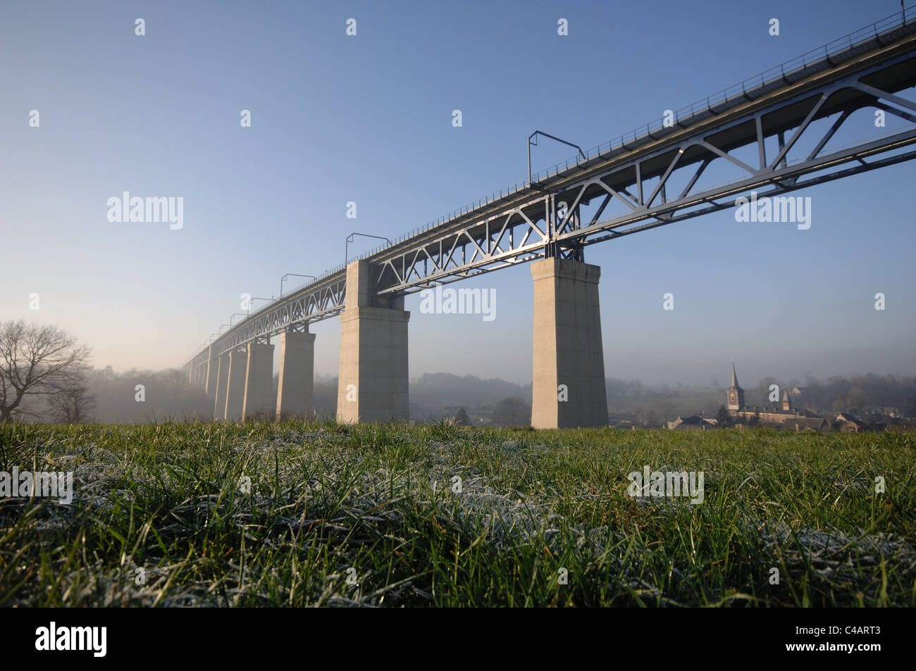 Viadukt von Moresnet über das Göhltal bei Moresnet Stock Photo - Alamy