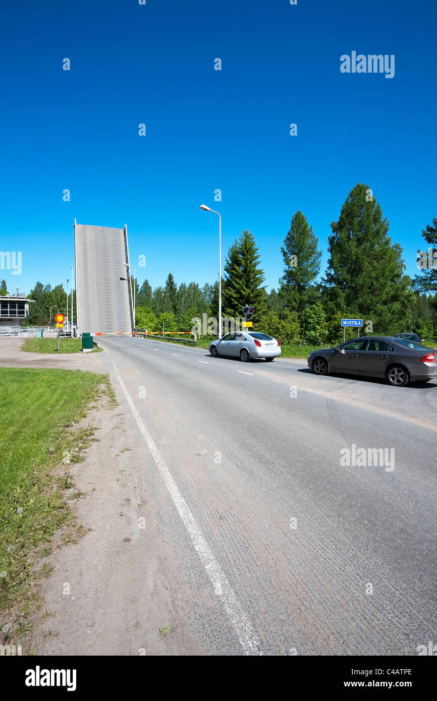 Drawbridge at Saimaa canal in Mustola Lappeenranta Finland Stock Photo ...