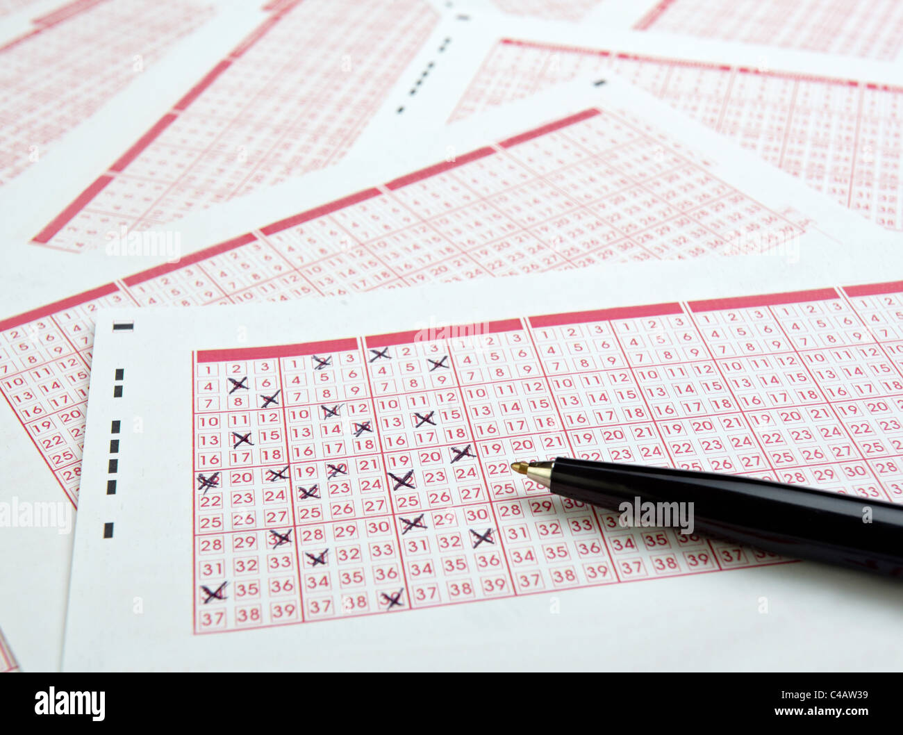 close up of a lottery ticket Stock Photo - Alamy