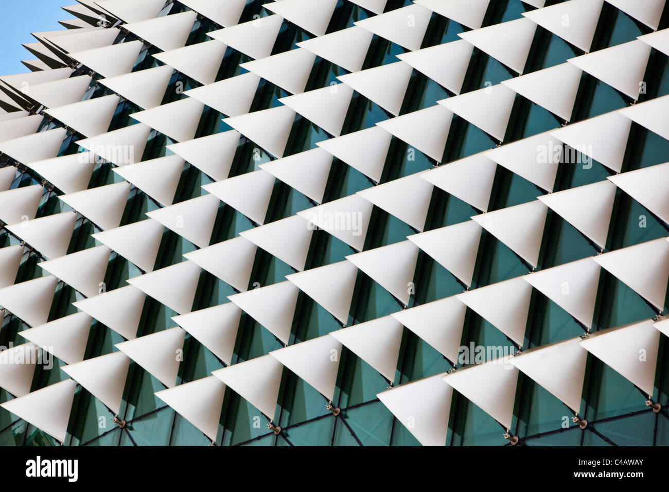 Singapore, Singapore, Esplanade. Roof detail of Esplanade - Theatres on ...