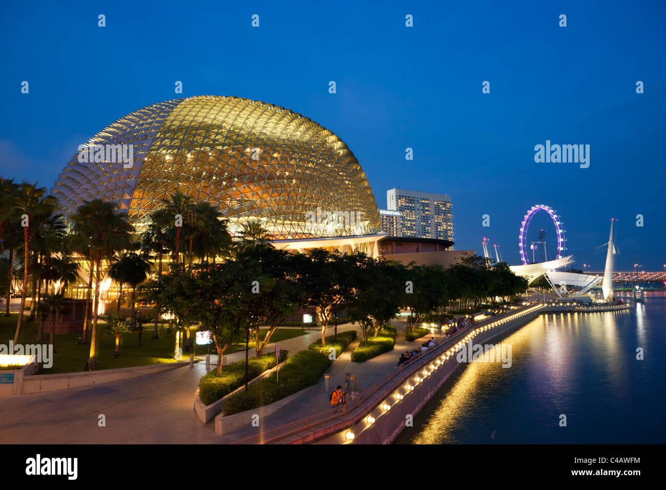 Singapore, Singapore, Marina Bay. Esplanade - Theatres on the Bay ...
