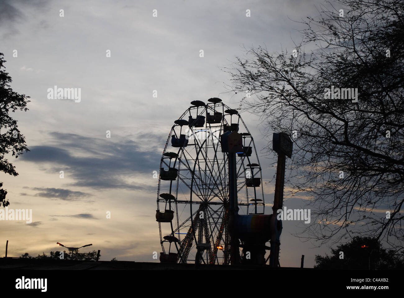 a big joint wheel,evening Stock Photo - Alamy