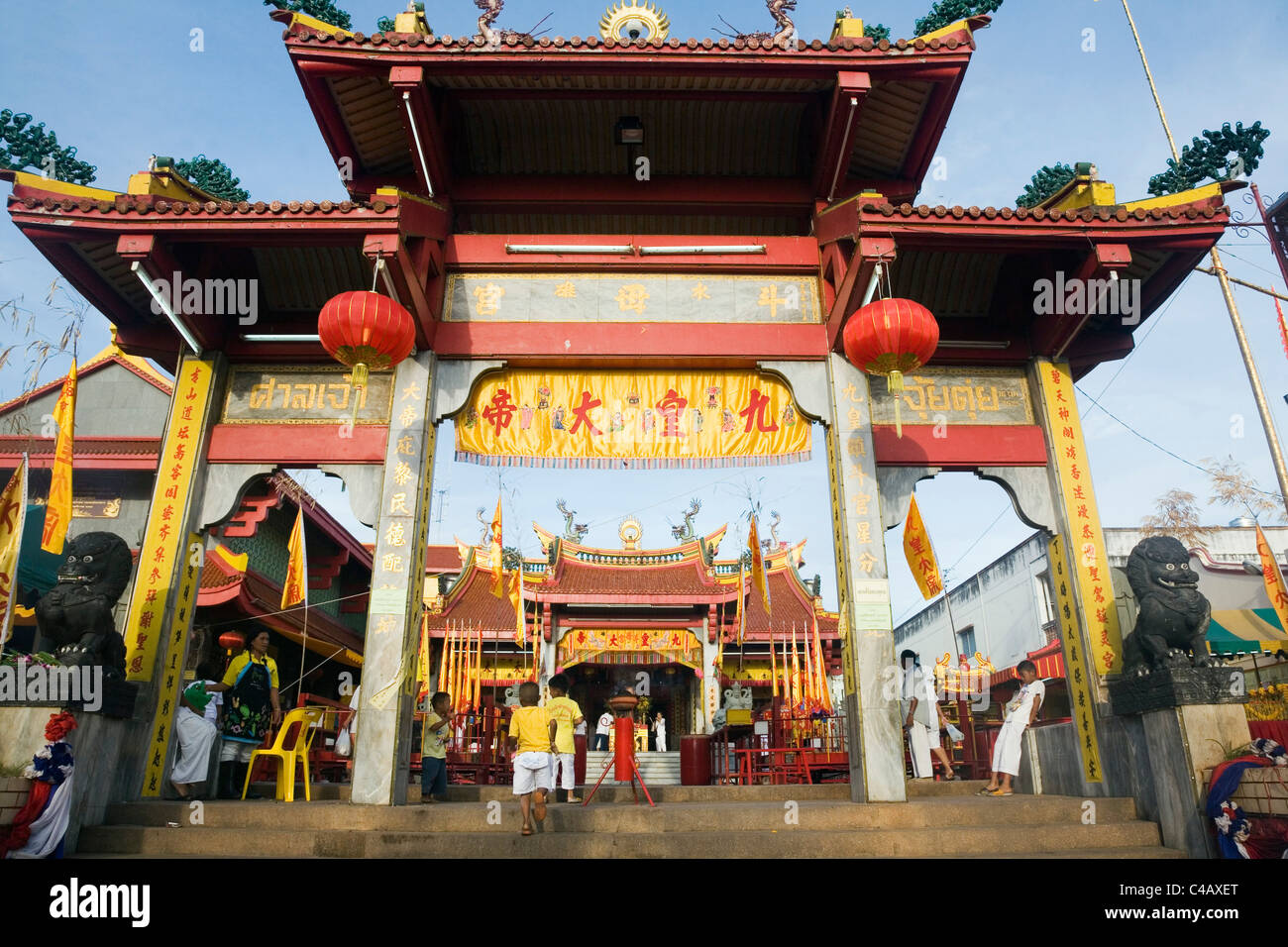 Thailand, Ko Phuket, Phuket. The Jui Tui Tao Bo Keang Temple in Phuket ...