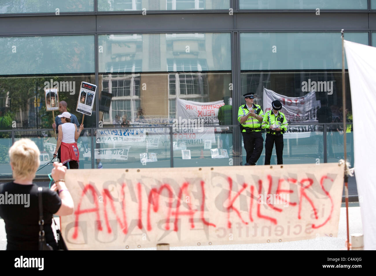 Animal rights placard hi-res stock photography and images - Alamy