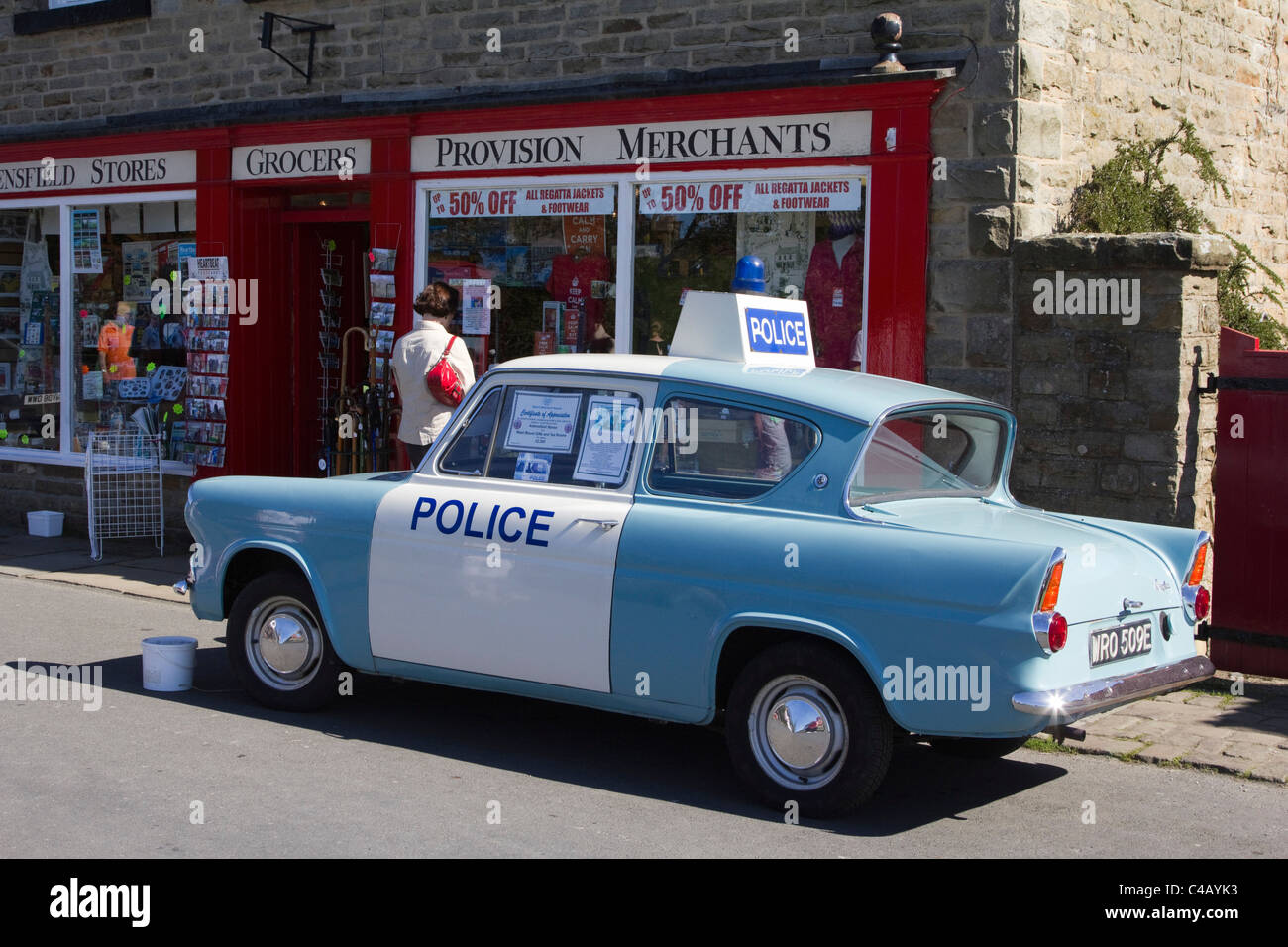 ford anglia Goathland village Aidensfield heartbeat tv location north ...