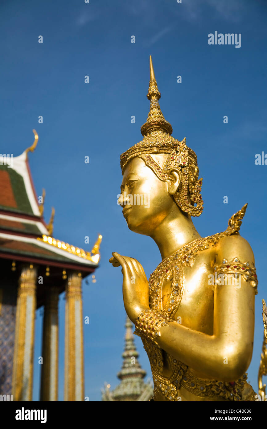 Thailand, Bangkok. A Kinora (mythical half man half bird creature) at ...