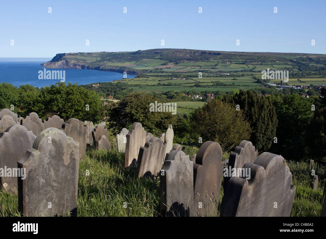 Robin Hood’s Bay north yorkshire england uk gb Stock Photo - Alamy